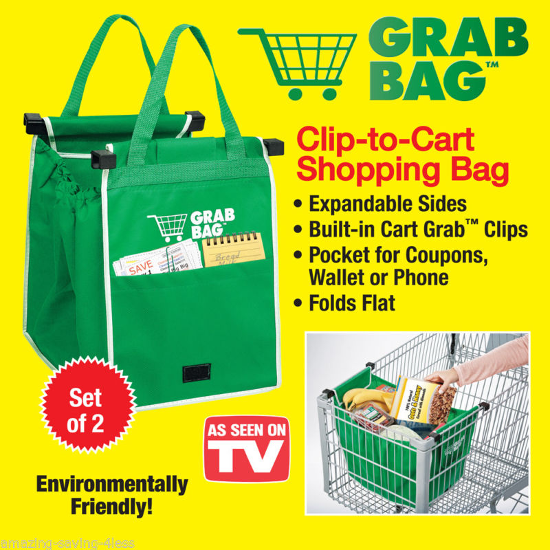 Grab Bag Reusable Shopping Bags – As Seen on TV Web Store